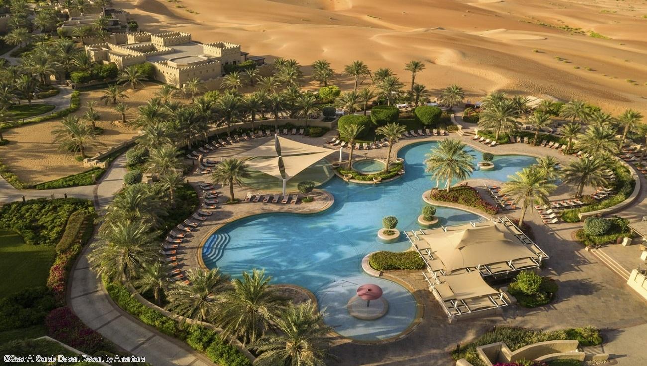 Vivez une expérience a l'ANANTARA QASR AL SARAB DESERT RESORT 5* en plein milieu du désert d'Abu ...
